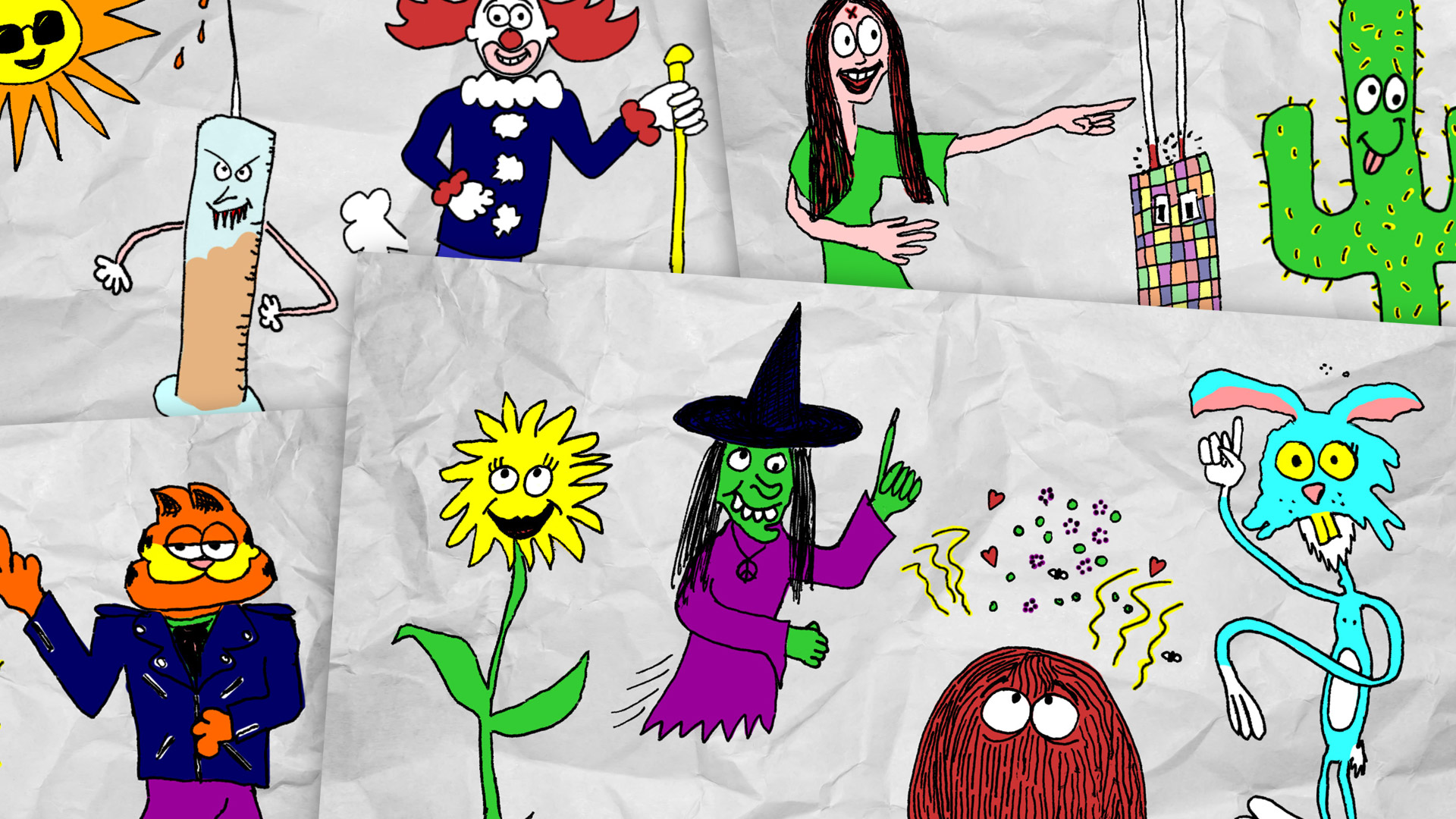 Nobunny – “I Was On (The Bozo Show)” – Animation Elements/ Behind the ...